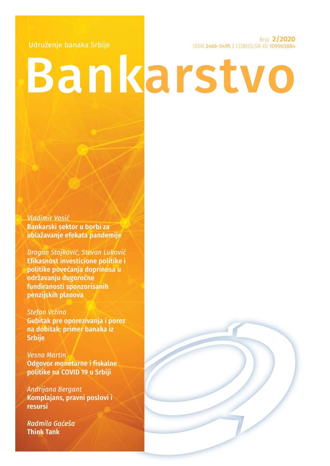 Bankarstvo 2-2020 by Bankarstvo - Issuu