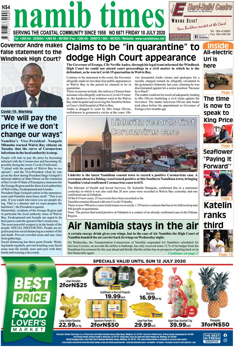 10 july namib times e-edition by Namib Times Virtual - Issuu