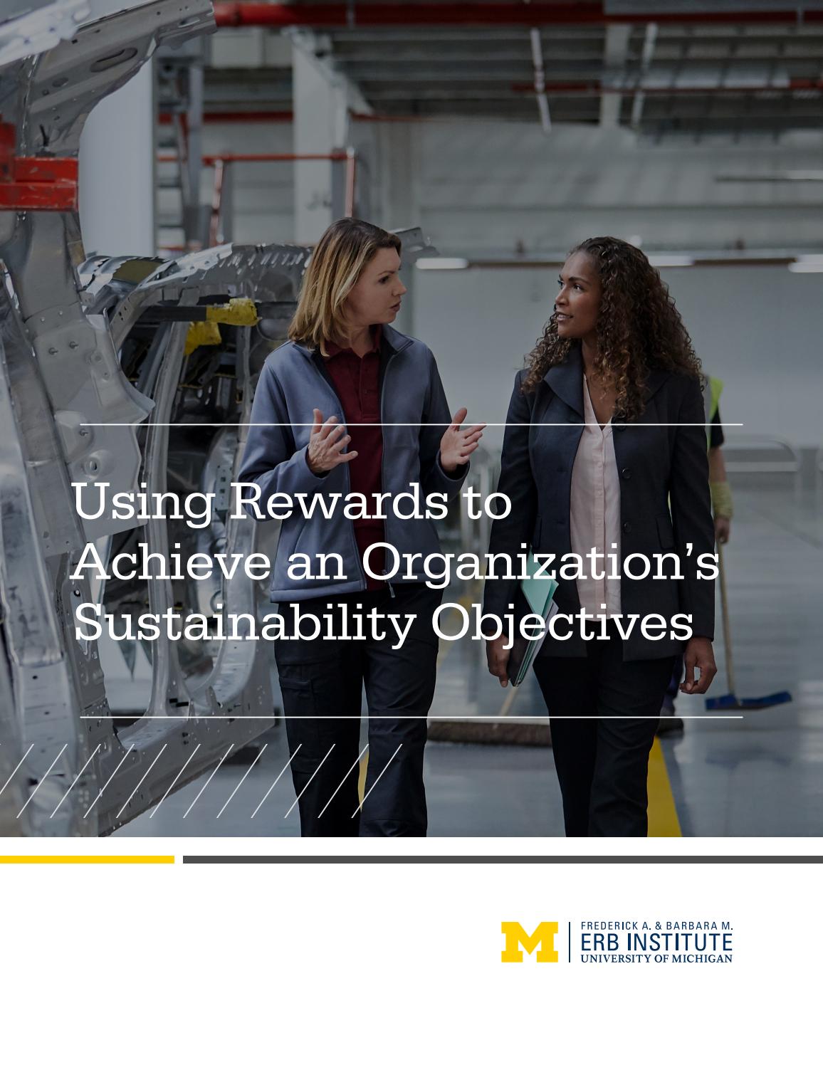 Using Rewards to Achieve an Organization’s Sustainability Objectives by ...