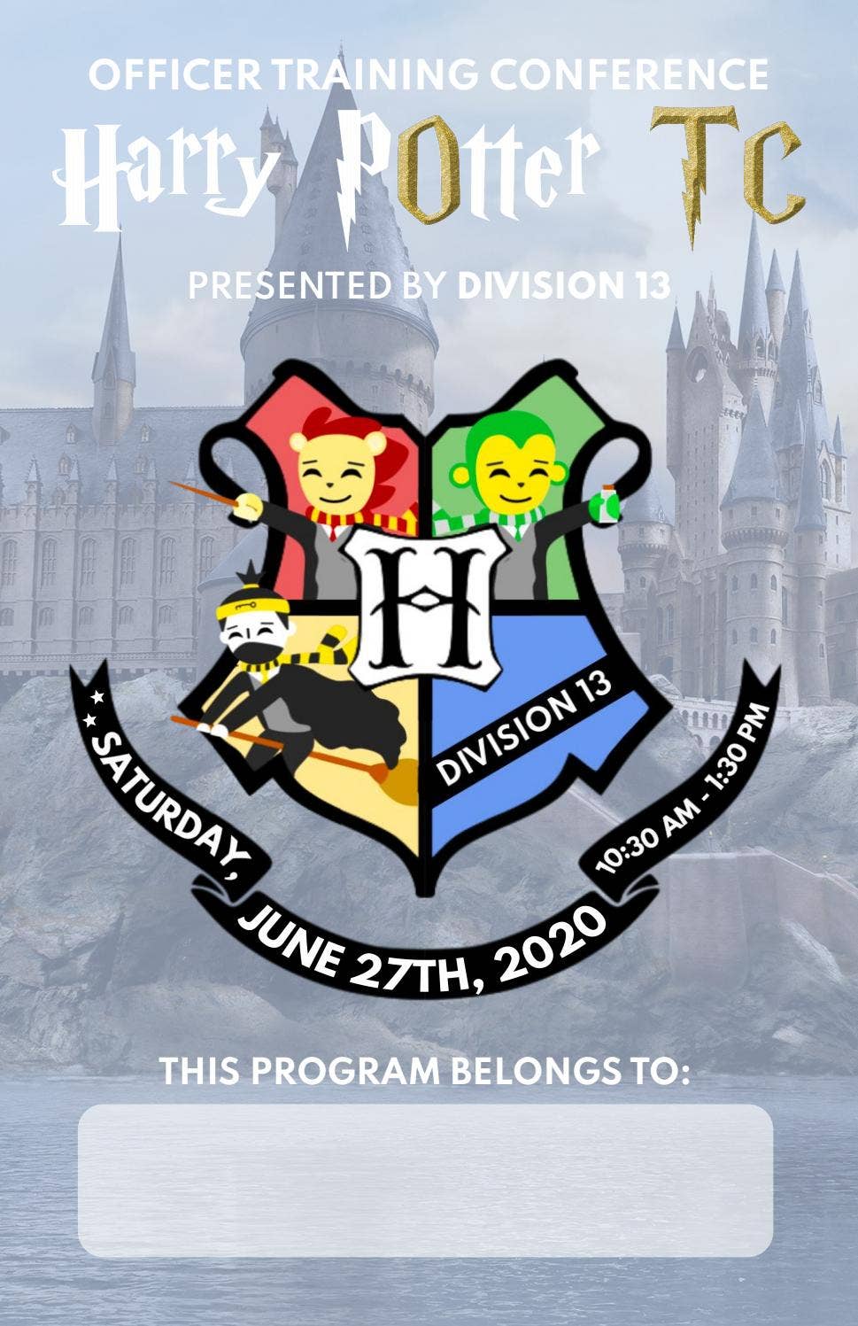 Harry POtter TC | Division 13 Officer Training Conference 2020 by ...