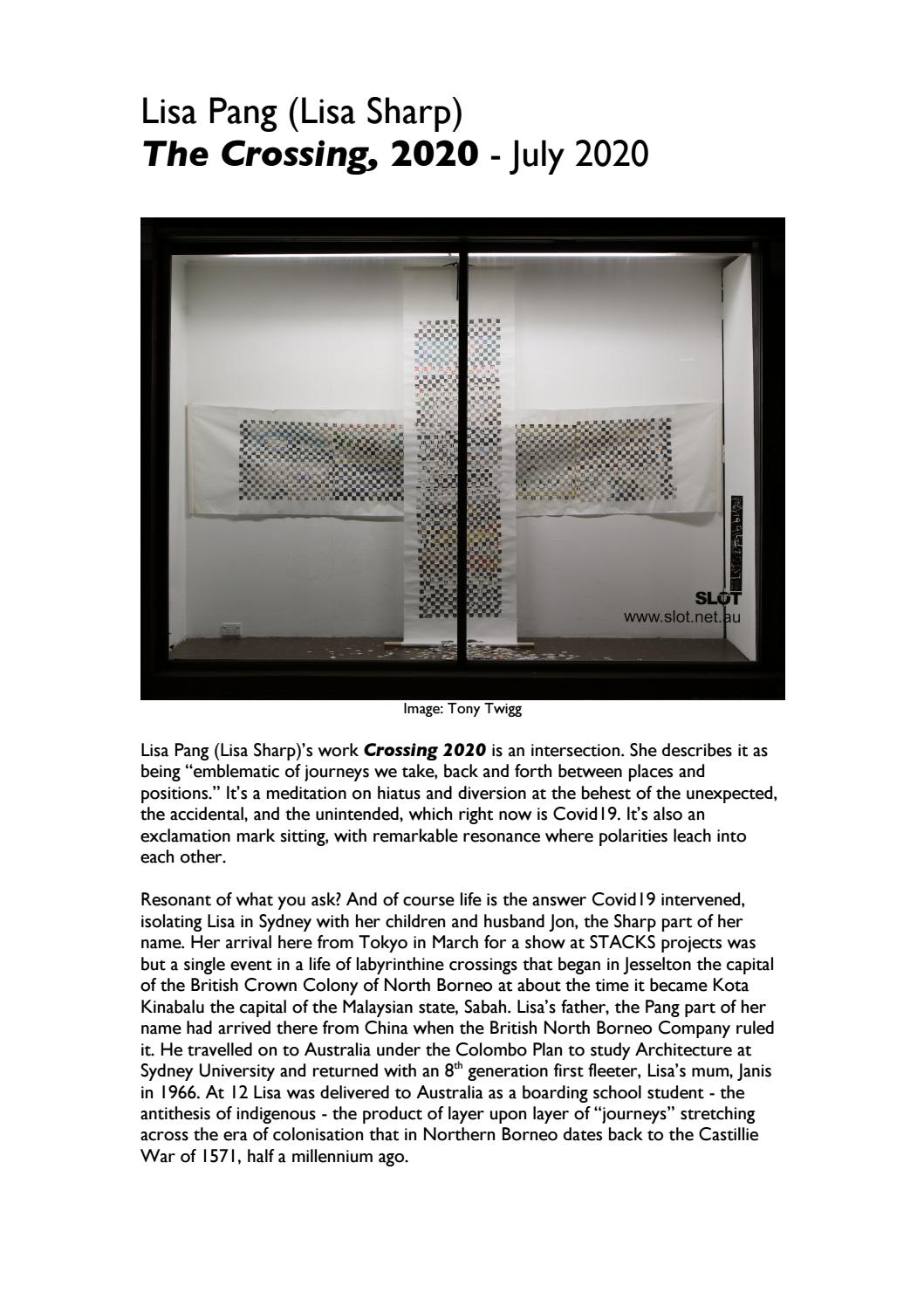 Lisa Pang (Lisa Sharp) 'The Crossing' (ink on paper) 2020 by Lisa Pang ...