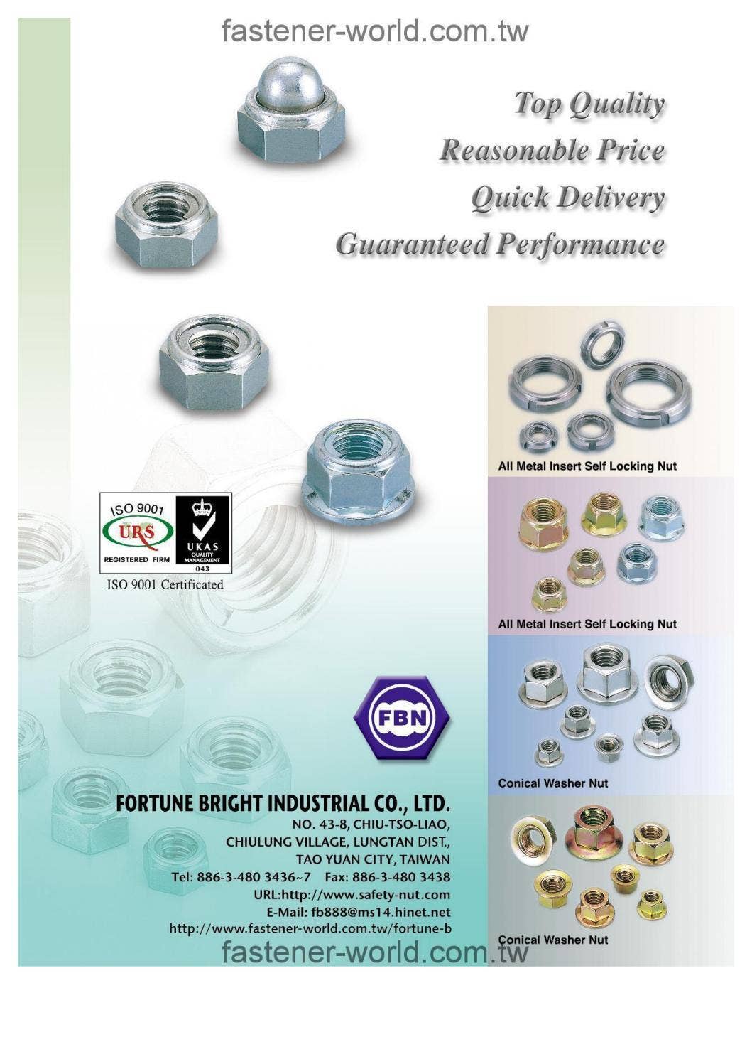 FORTUNE BRIGHT INDUSTRIAL CO., LTD. from Fastener World Magazine. by ...