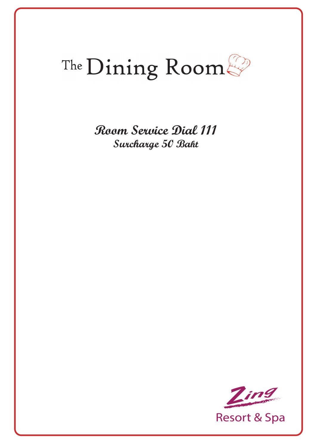 The Dinning Room @ Zing Resort & Spa July 2020 by Zing Hotels & Resorts ...