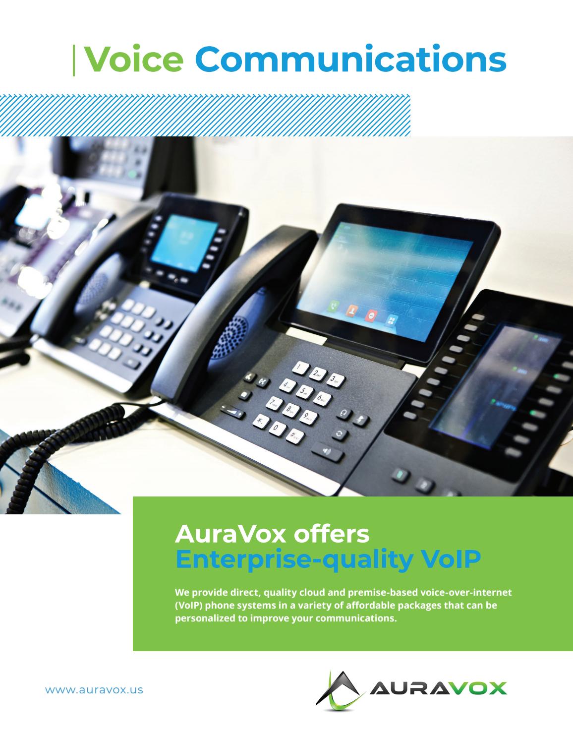 Voice Communications Brochure by Derek Brown - Issuu