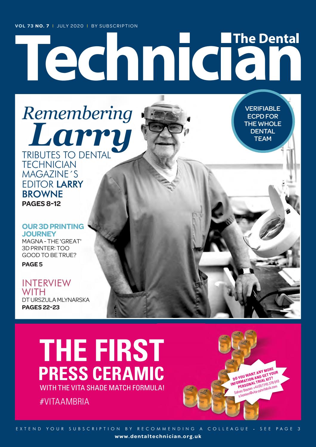 The Dental Technician Magazine July 2020 by The Dental Technician ...