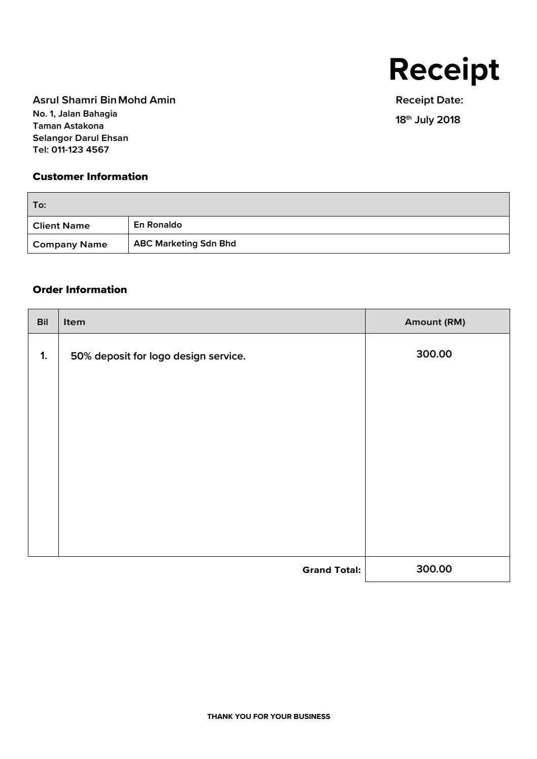Contoh Resit by asrul shamri - Issuu