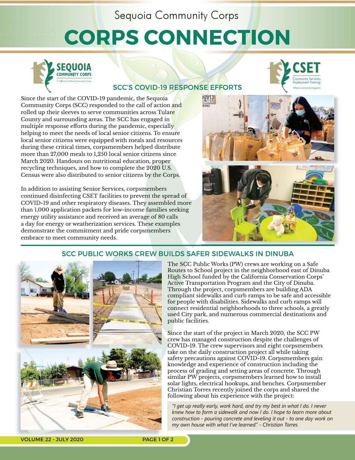 Corps Connection Newsletter - July 2020 by Community Services ...