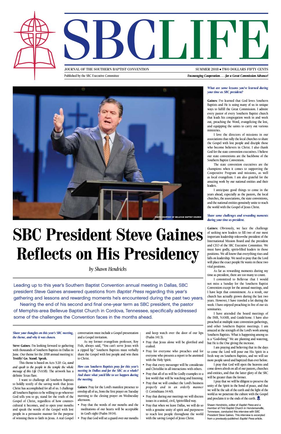 SBC LIFE - Summer 2018 (Vol. 26, No. 3) by SBC LIFE - Issuu