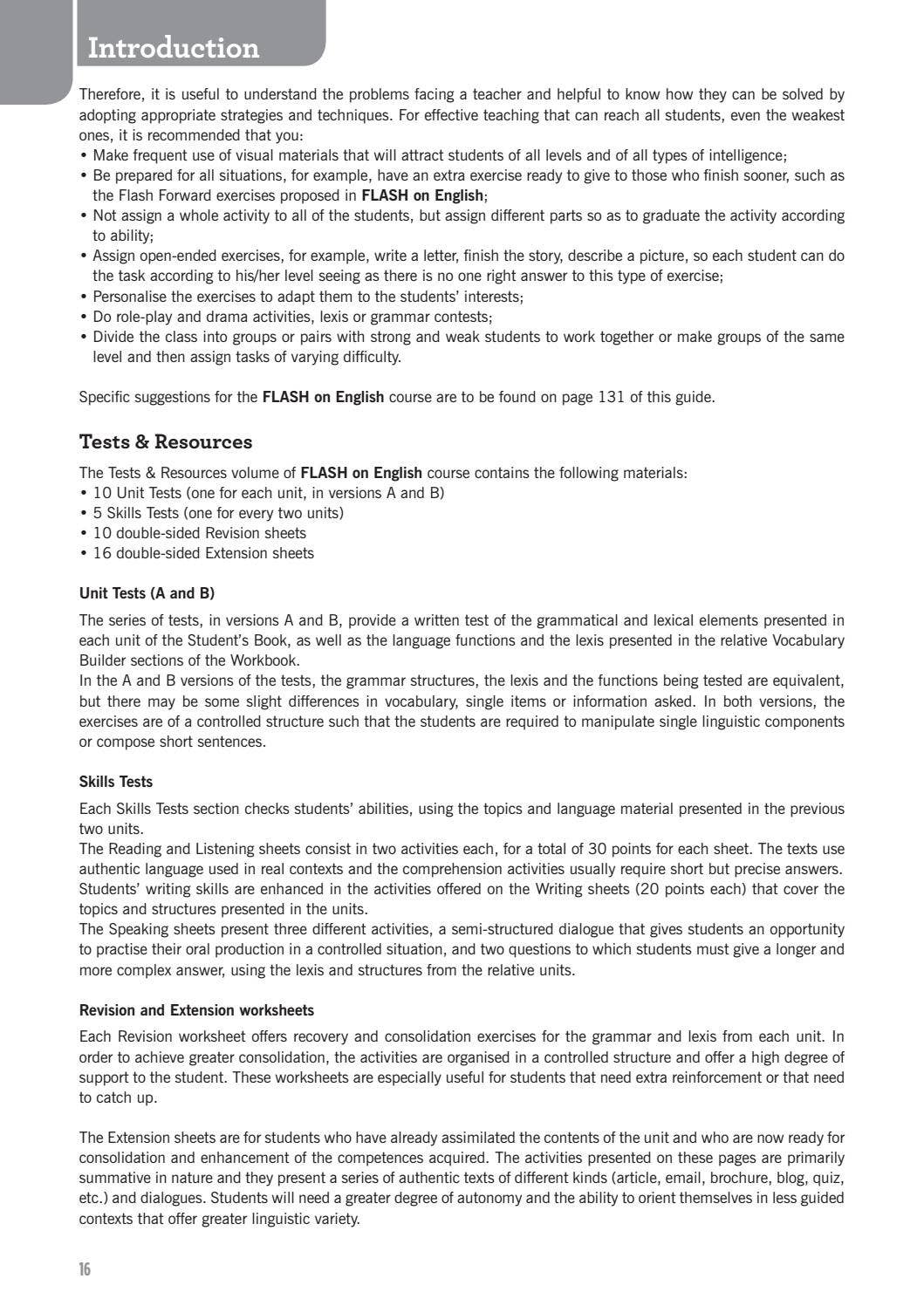 Flash on English - Elementary Teacher's Book by ELI Publishing - Issuu