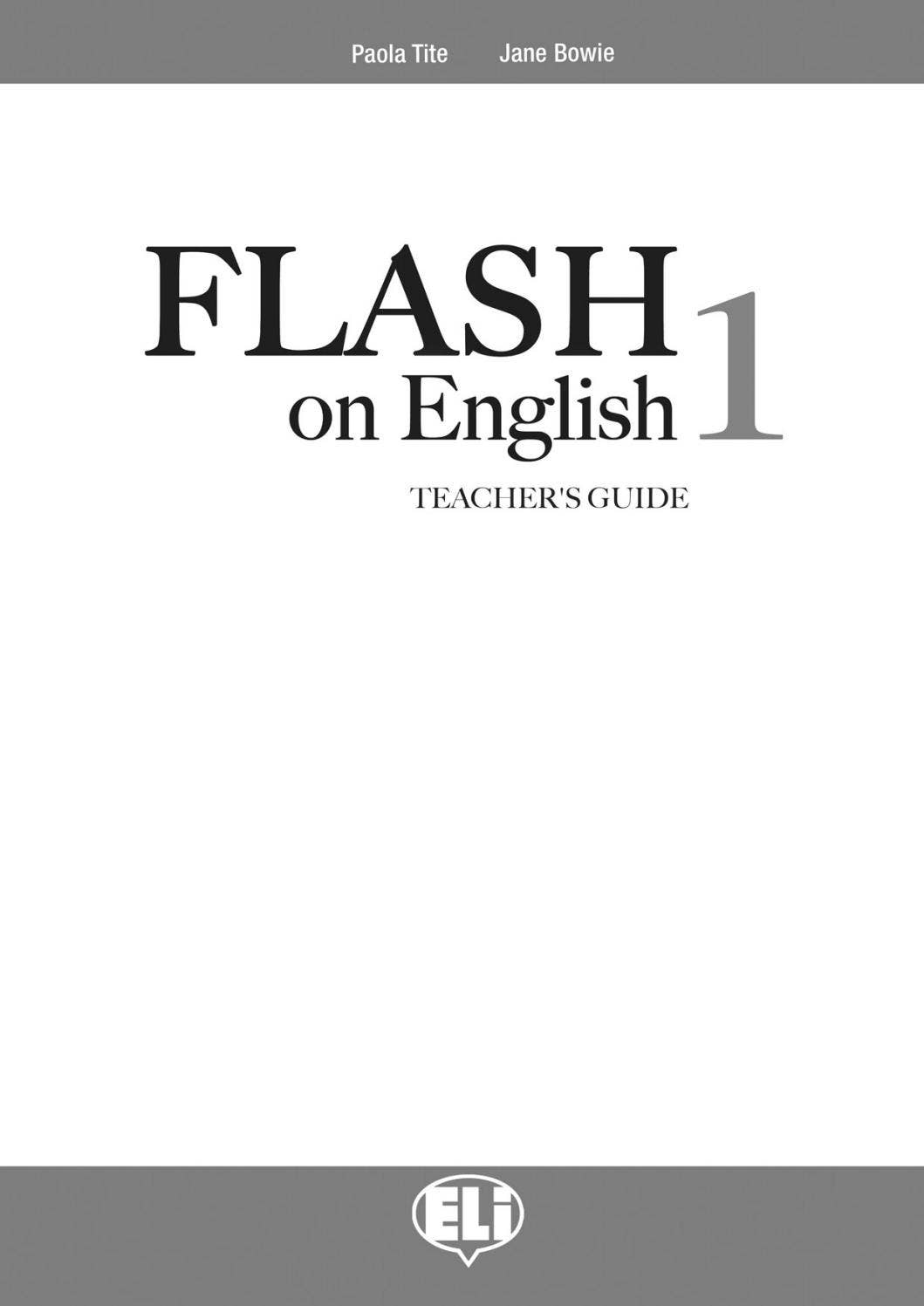 Flash on English - Elementary Teacher's Book by ELI Publishing - Issuu