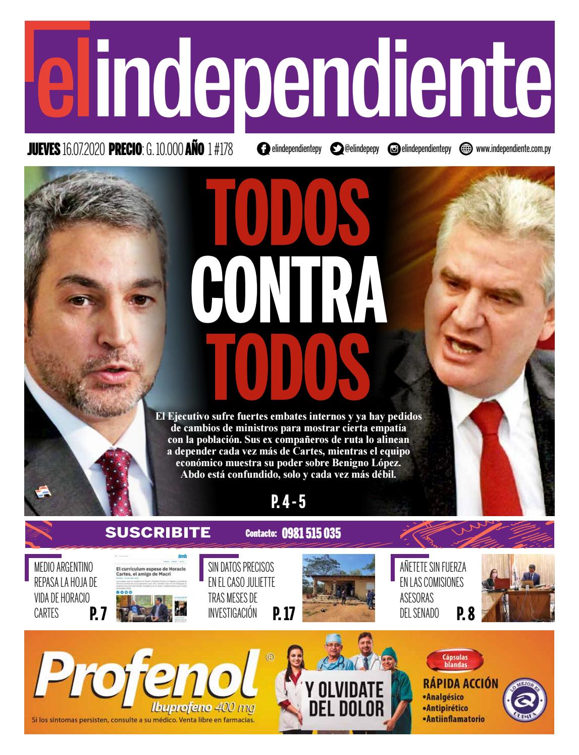 El Independiente Edición 16-07-2020 by Editorial de Negocios S.A. - Issuu