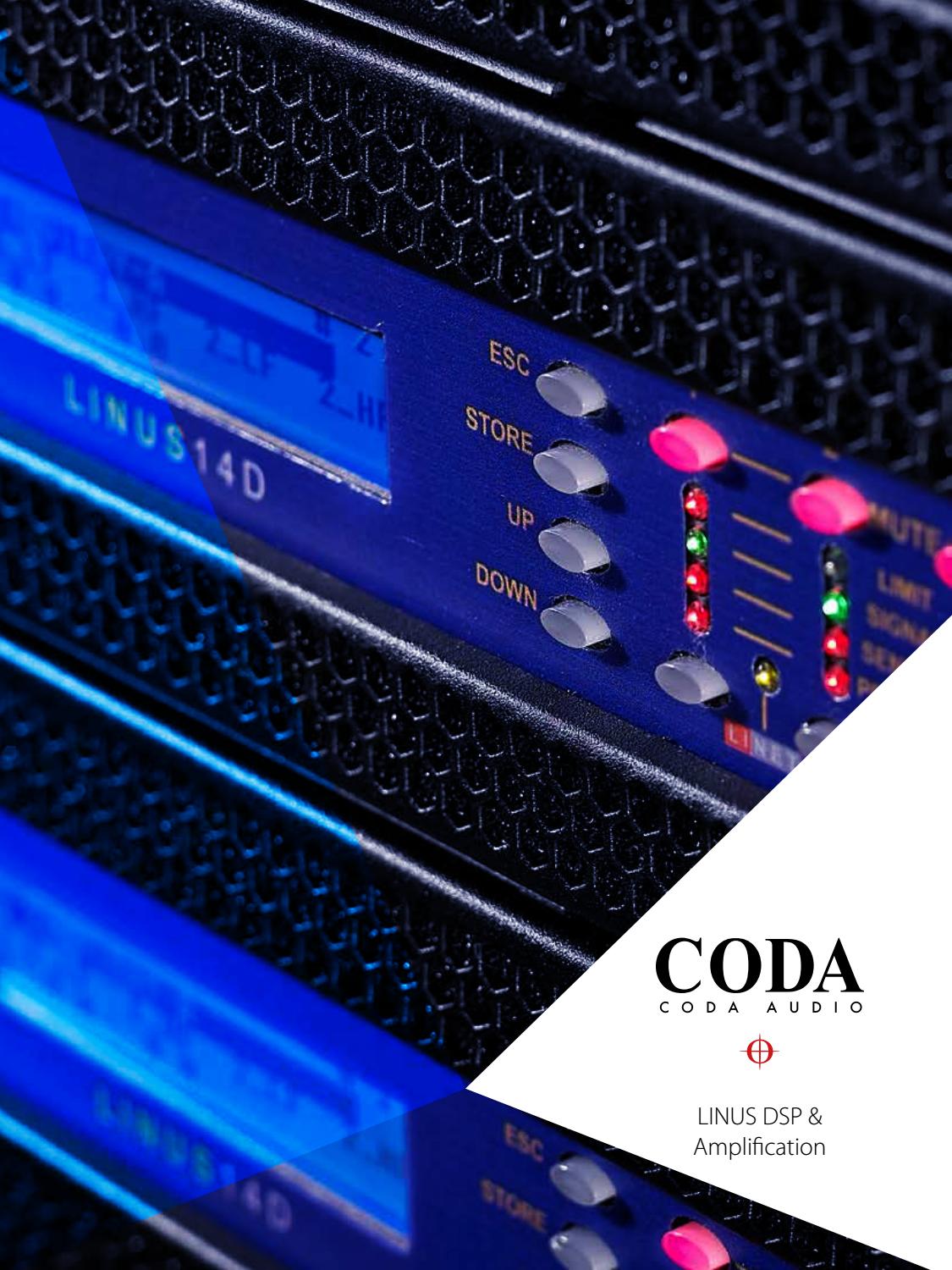 CODA LINUS DSP & Amplification by CODA AUDIO - Issuu