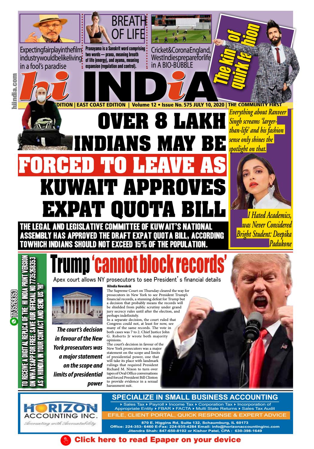 hi INDiA | July 10, 2020 | The Nation First by hi INDiA Weekly - Issuu