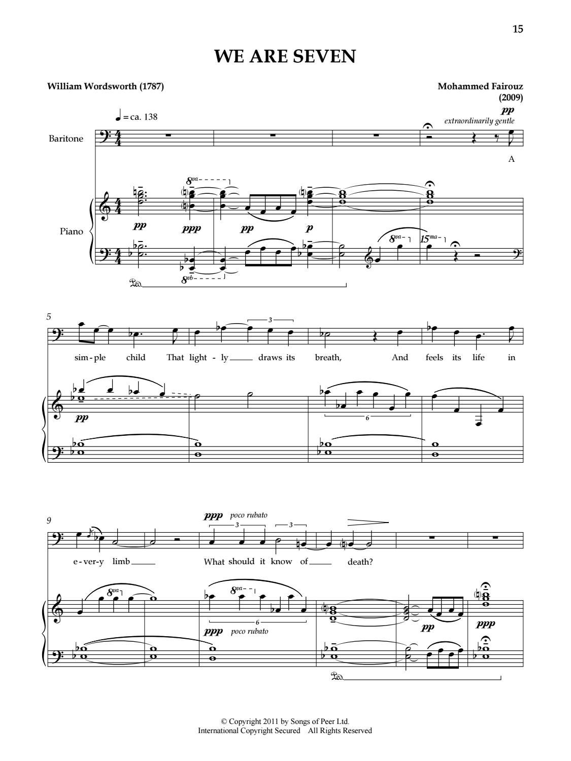 Fairouz - We Are Seven (sample pages) by Peermusic Classical - Issuu