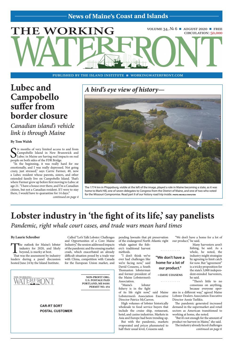 The Working Waterfront - August 2020 by Island Institute - Issuu