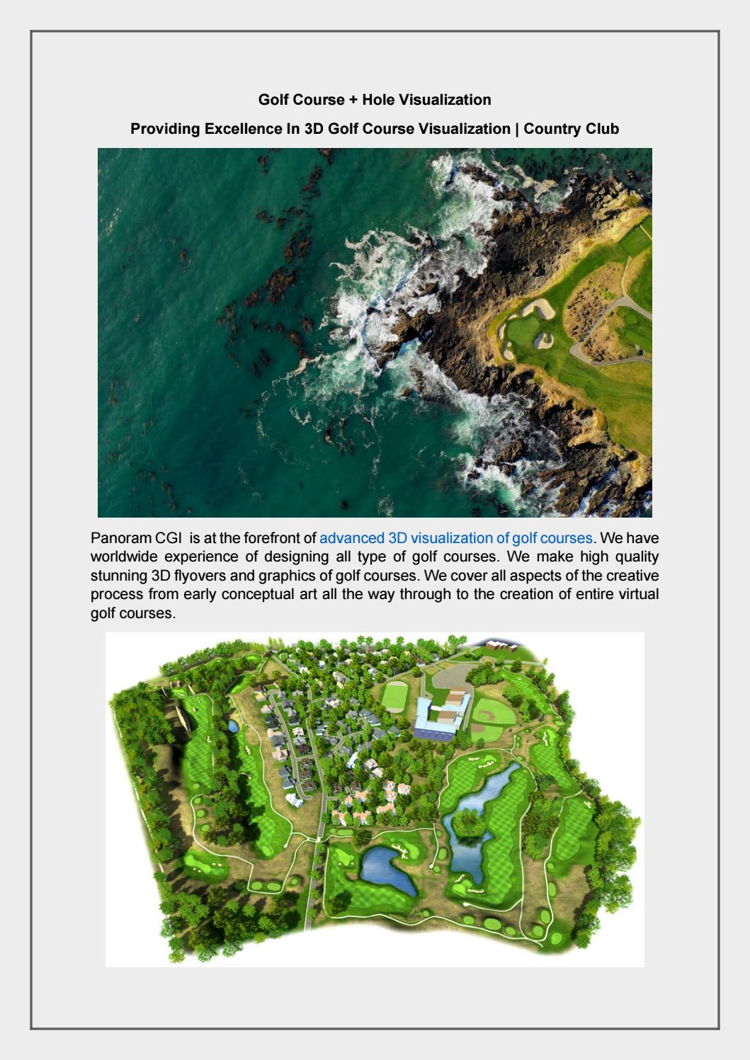 Golf Course + Hole Visualization Providing Excellence In 3D Golf Course ...