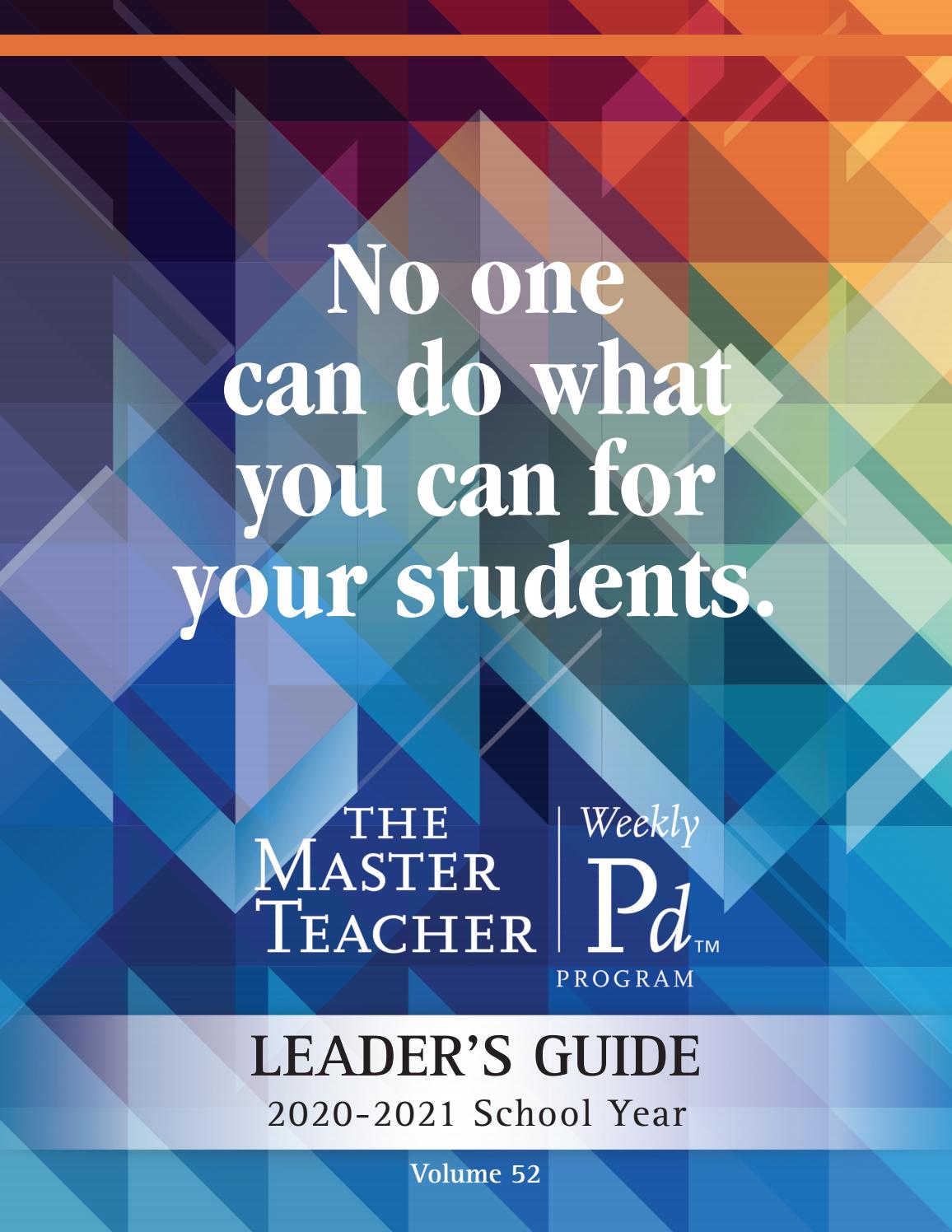 Leader's Guide fro MTPd by The Master Teacher - Issuu