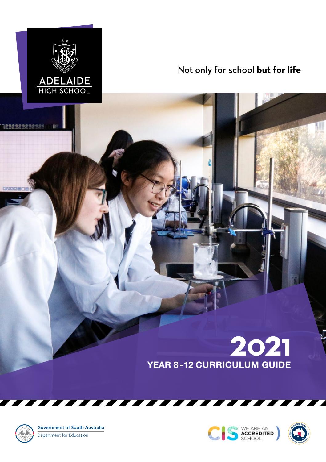 Curriculum Guide 2021 by Adelaide High School - Issuu