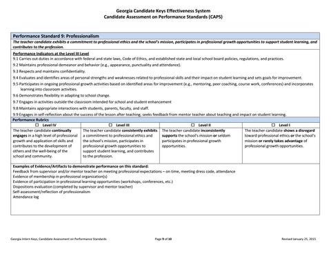 COE Partner Teacher Handbook - CAPS by Georgia College & State ...