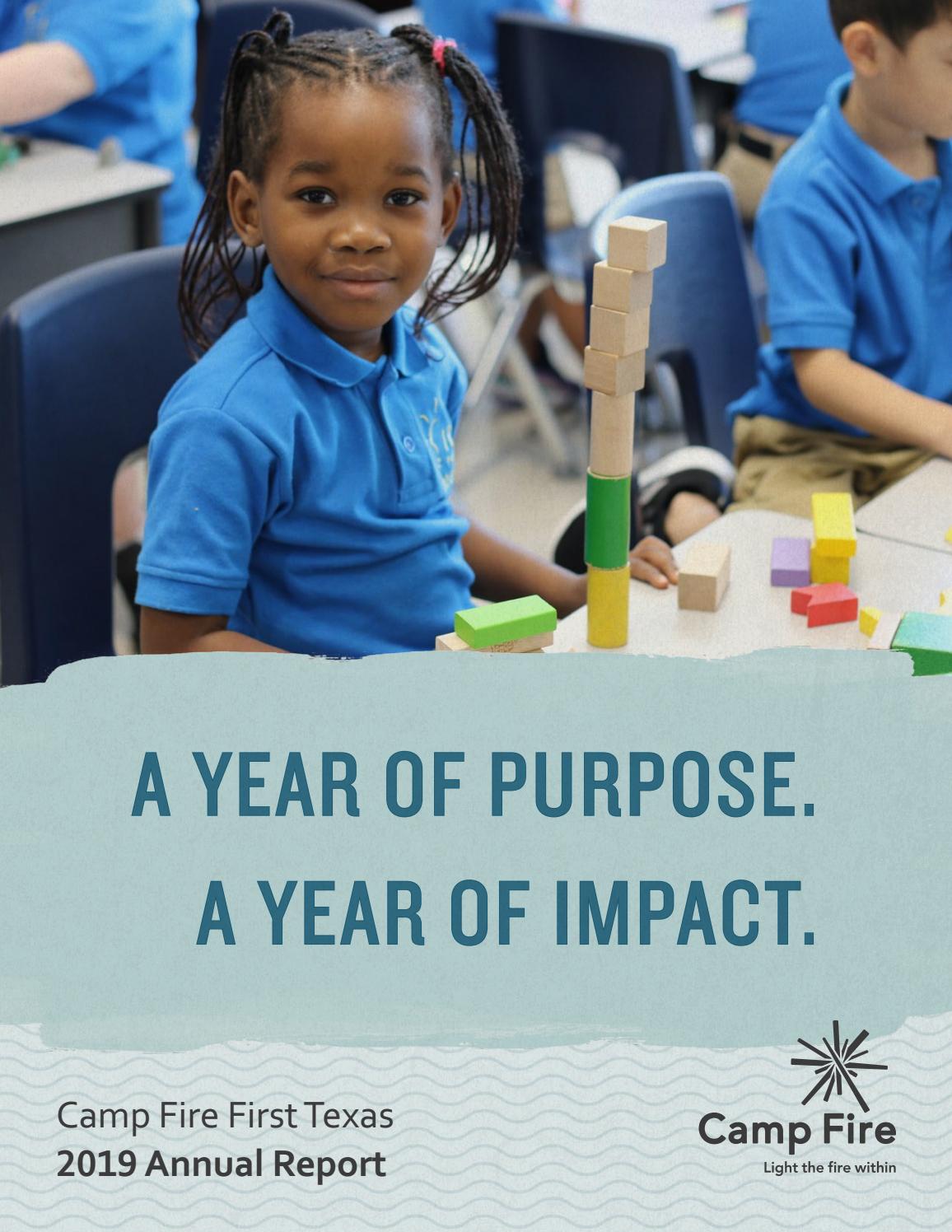 2019 Camp Fire First Texas Annual Report by Camp Fire First Texas - Issuu
