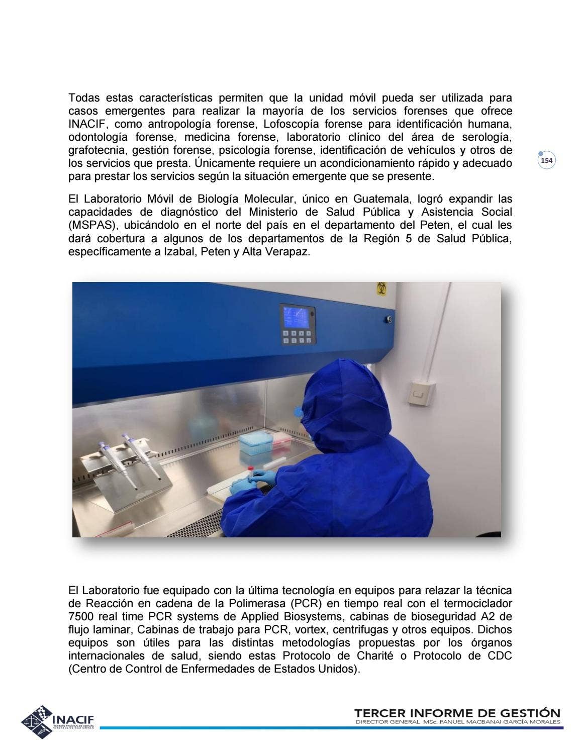 Tercer Informe de Gestión by Instituto Nacional de Ciencias Forenses de ...