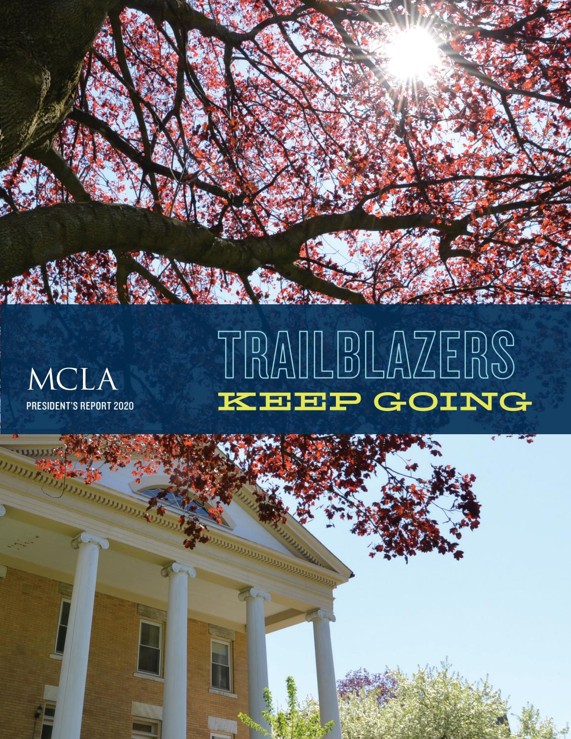 MCLA's 2019 - 2020 Presidents Report by Massachusetts College of ...