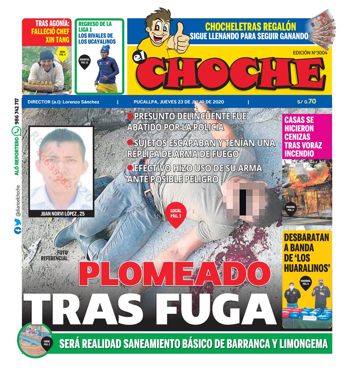 El Choche, Pucallpa 23 de julio de 2020 by Diario Ímpetu - Issuu