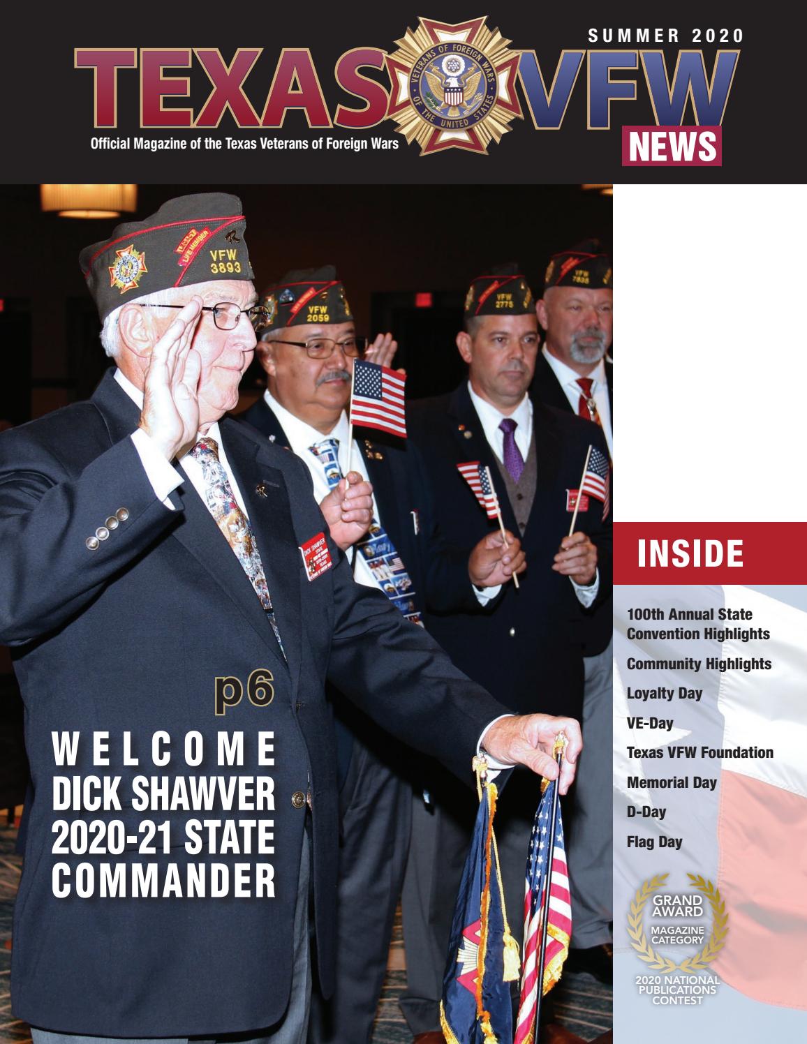 2020 Texas VFW Magazine Summer by Texas VFW - Issuu