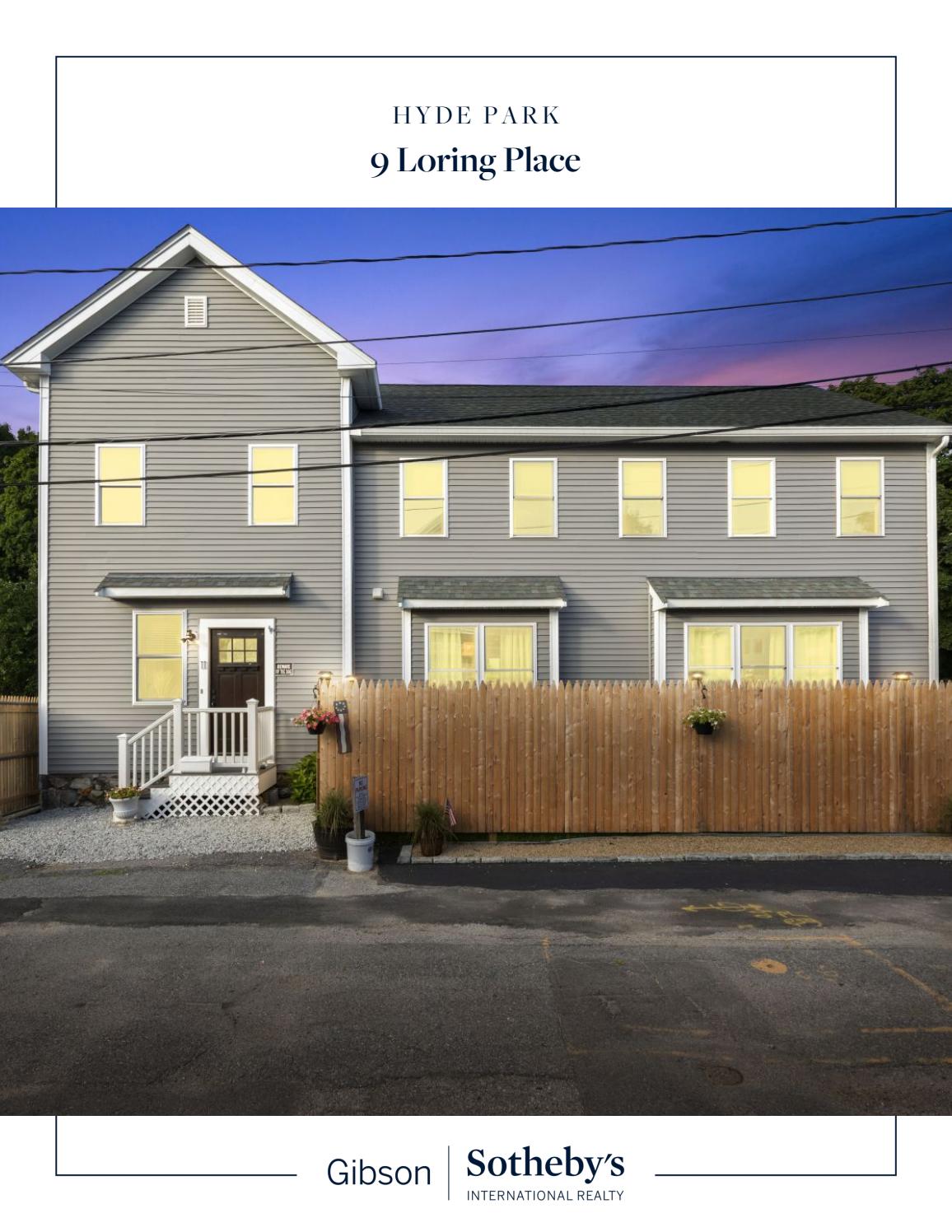 9 Loring Place, Boston, MA by Gibson Sotheby's International Realty - Issuu
