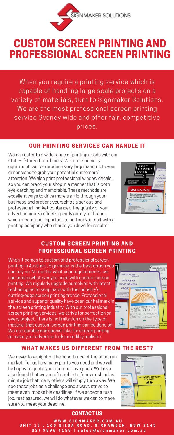 Take your brand image on the next level with our custom screen printing ...