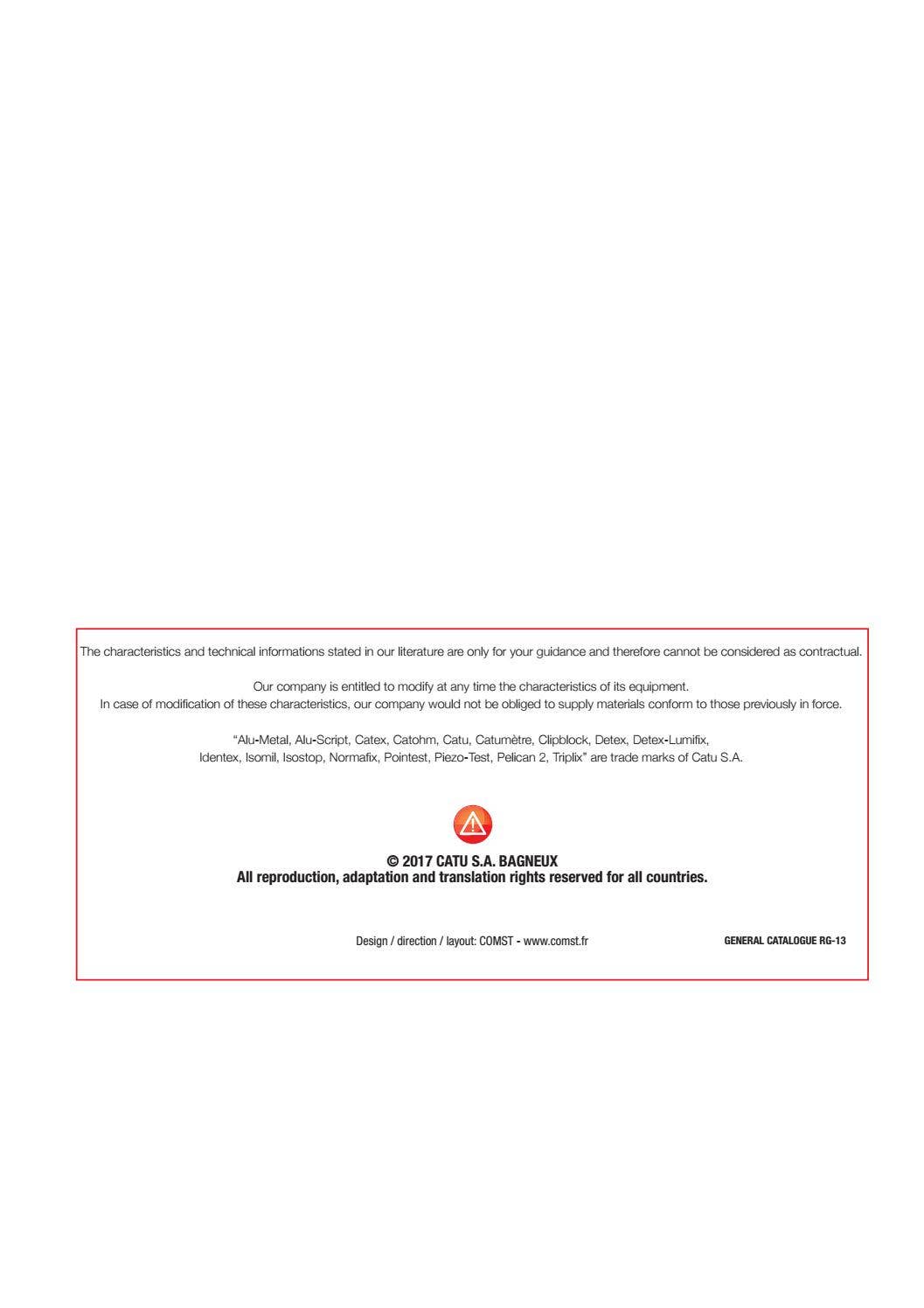 CATU General Catalog by Sicame - Issuu