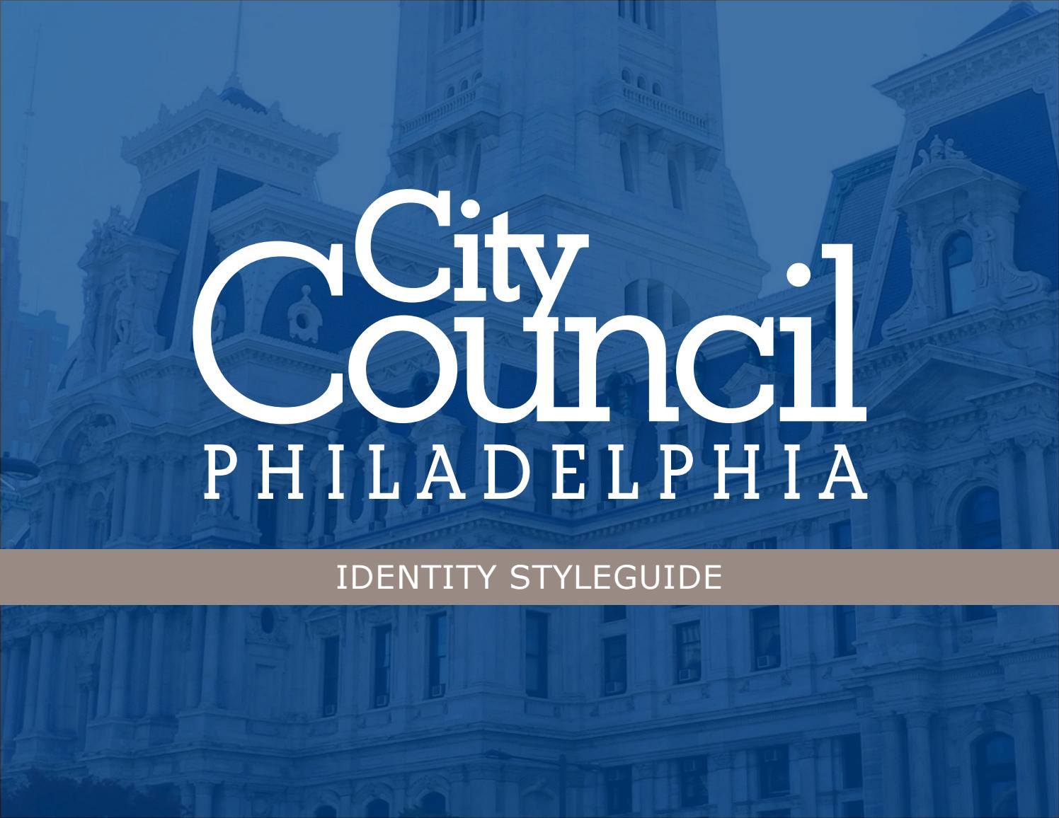 Philadelphia City Council Style Guide by Philadelphia City Council - Issuu