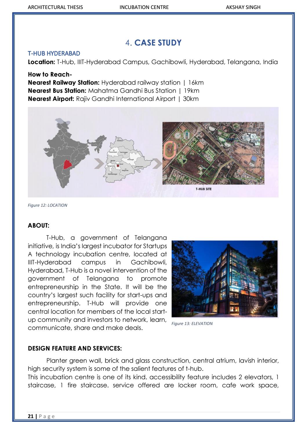 ARCHITECTURAL THESIS REPORT, INCUBATION CENTRE by Ar. Akshay Singh - Issuu