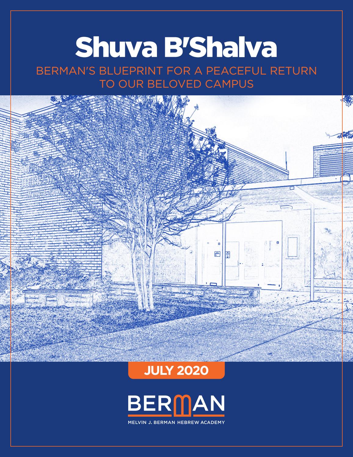 Shuva b'Shalva Blueprint by bermanhebrewacademy - Issuu