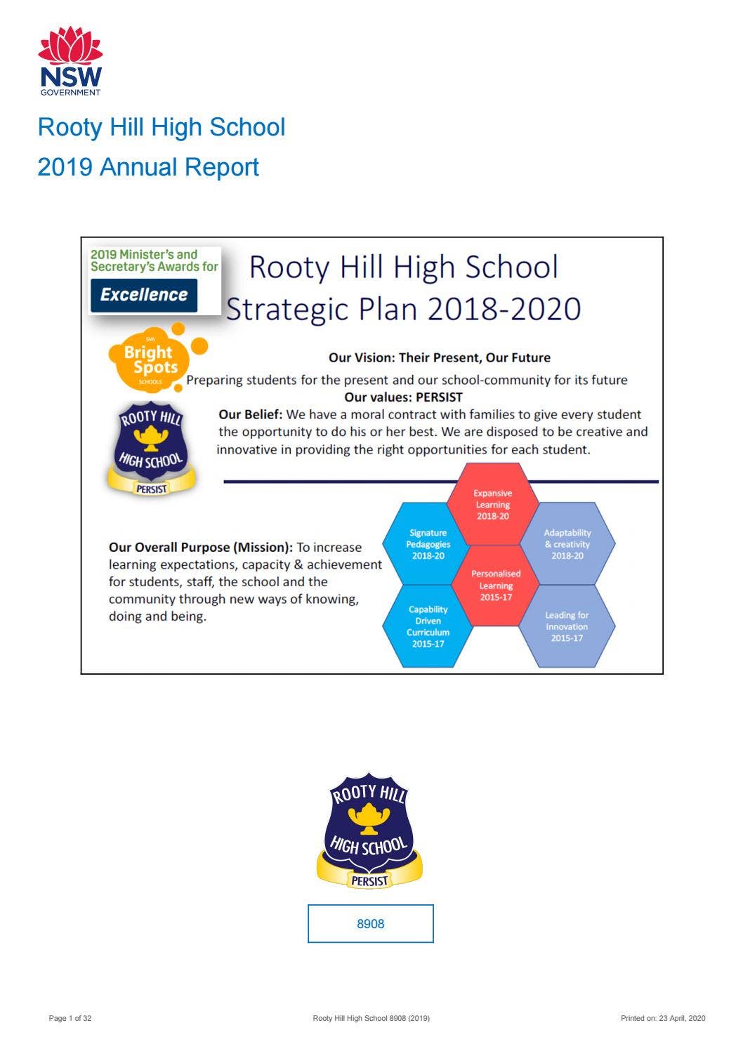 Rooty Hill HS Annual Report 2019 by Rooty Hill High School - Issuu
