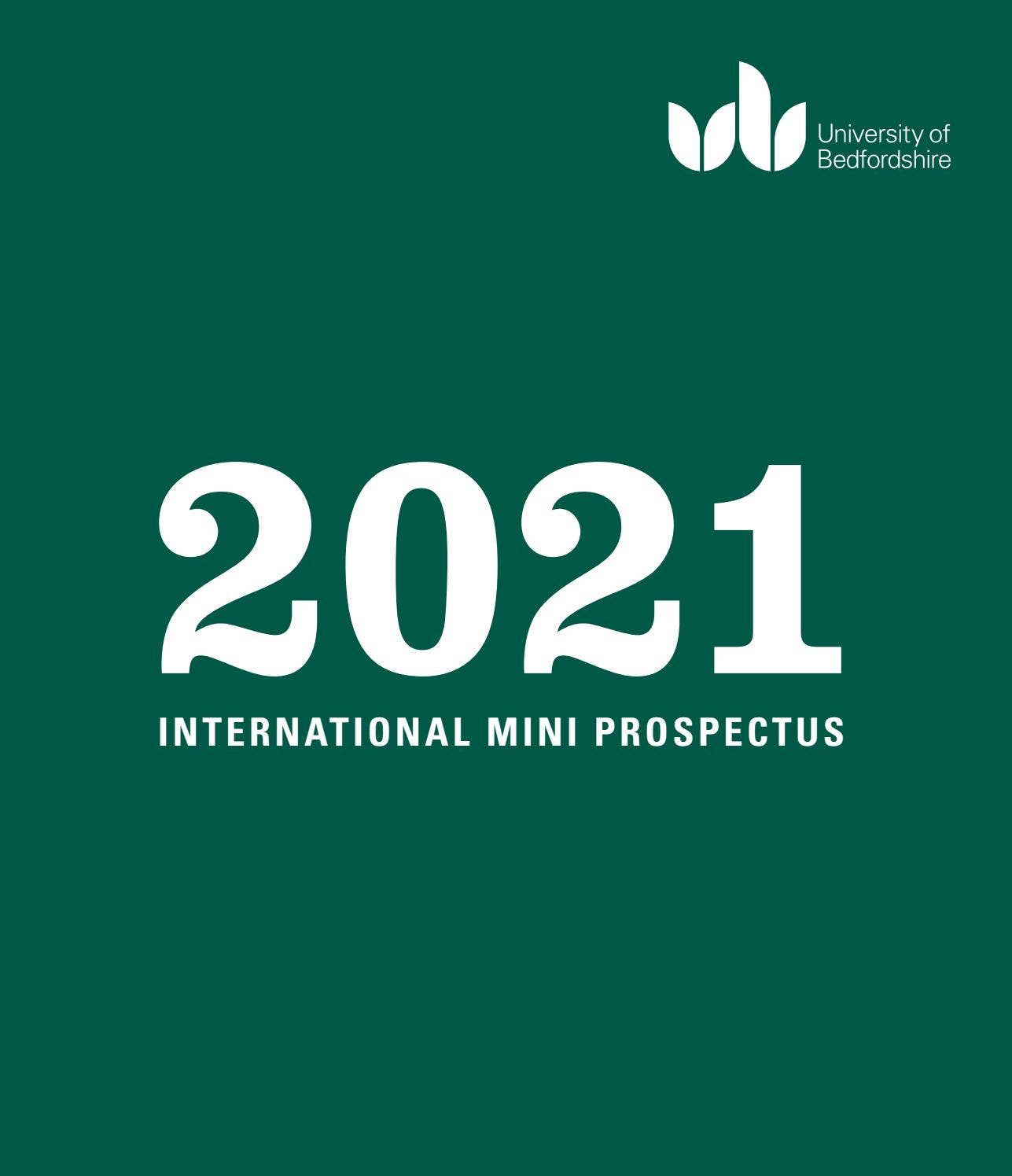 International Mini Prospectus 2021 by University of Bedfordshire - Issuu