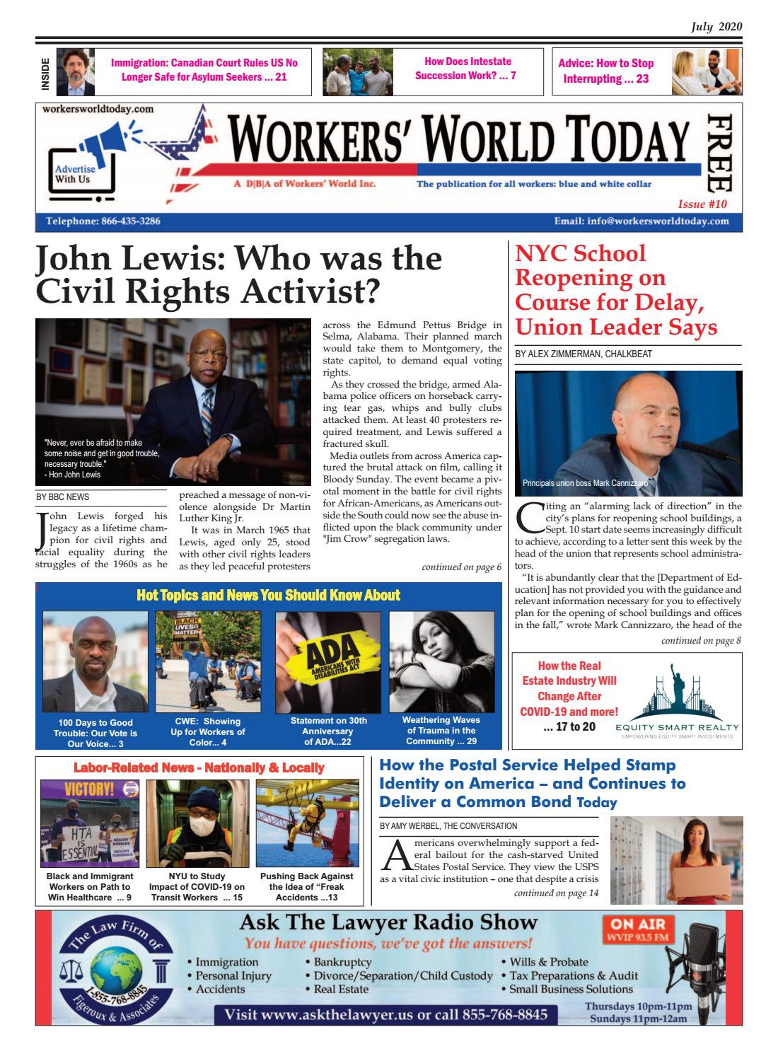 Workers' World Today - Issue 10 by IQ INC. - Issuu