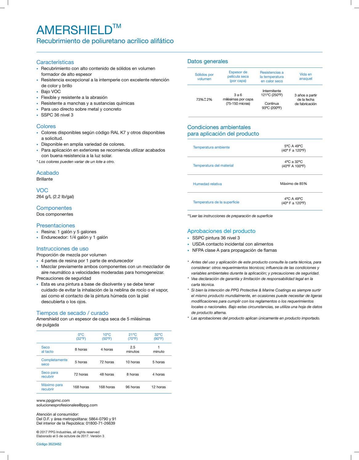 PPG Amershield Ficha Comercial by www.ppgpmc.com - Issuu