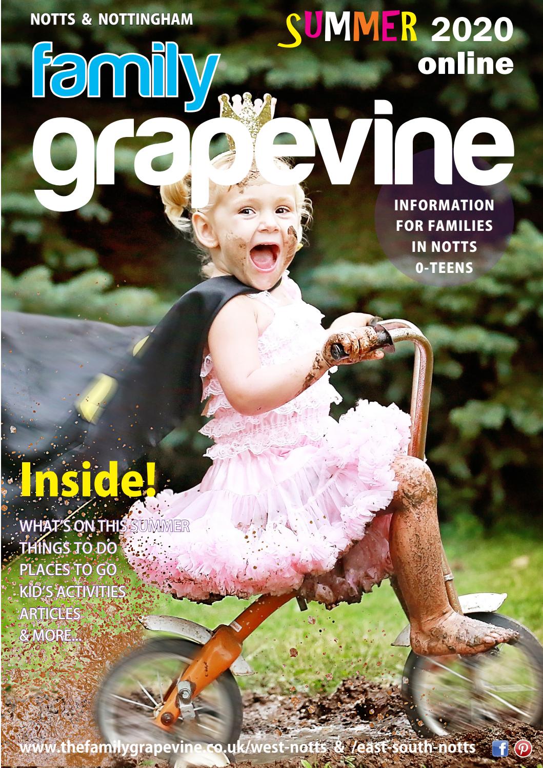 Family Grapevine Online for Nottingham & Notts in Summer 2020 by Family ...