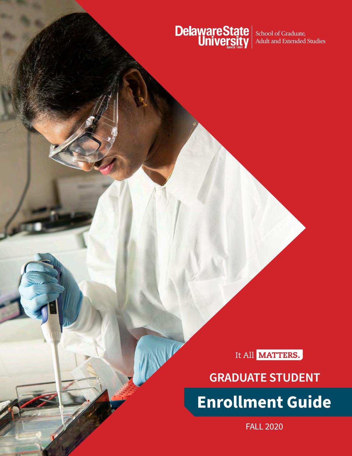 Delaware State University Fall 2020 Graduate Student Enrollment Guide ...