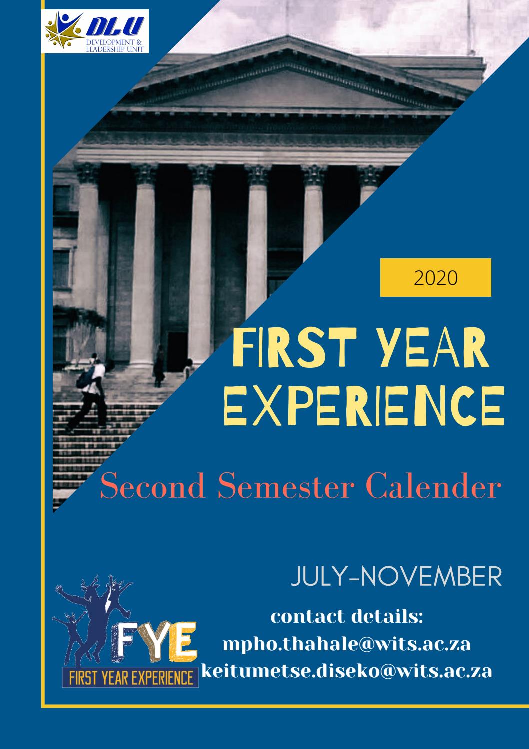 First Year Experience 2020 by witsmarketing - Issuu