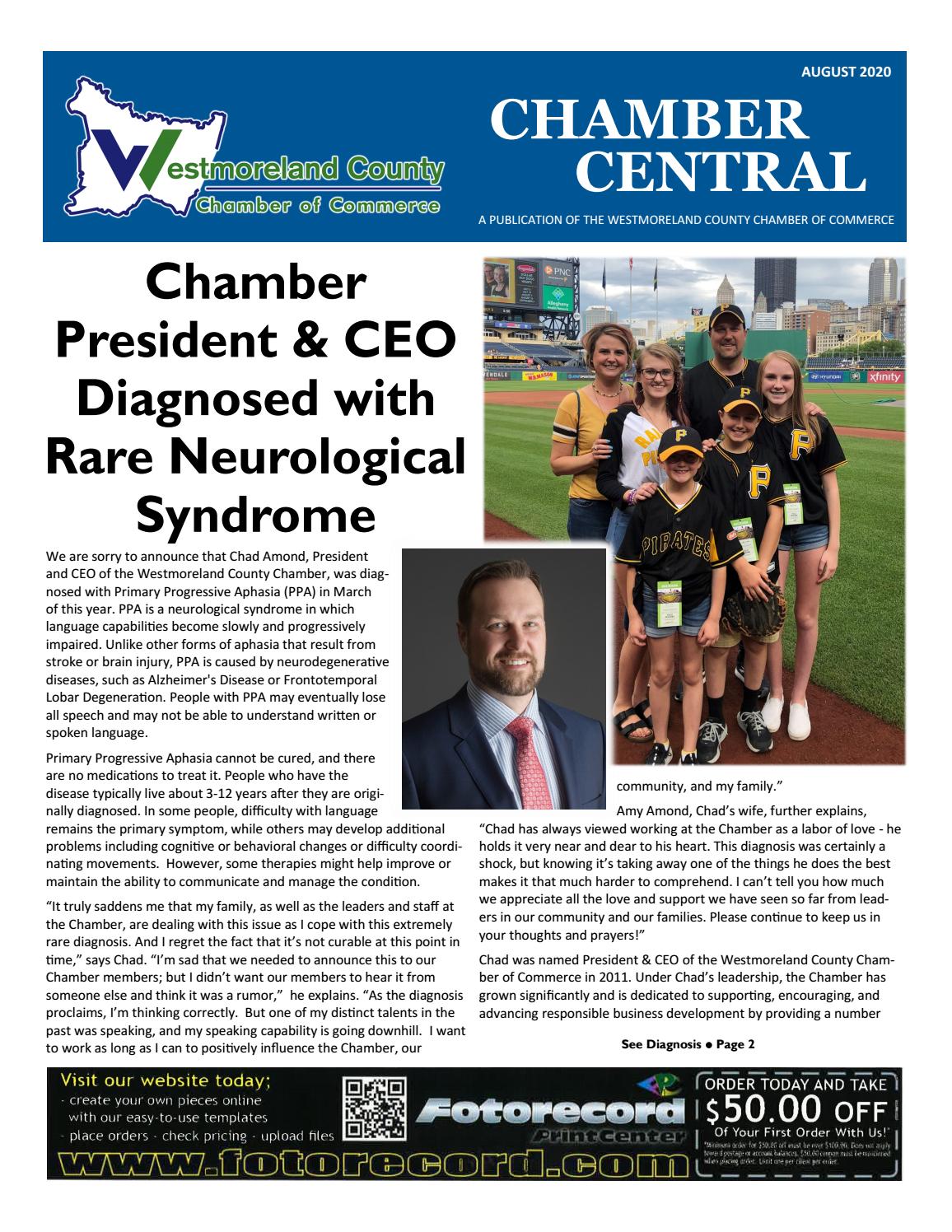 Chamber Central Newsletter August 2020 by Westmoreland County Chamber ...