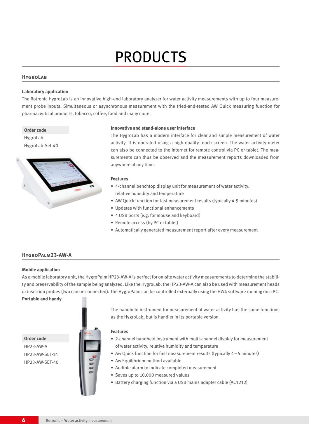 Solutions for measurement and monitoring of water activity (2018) by ...