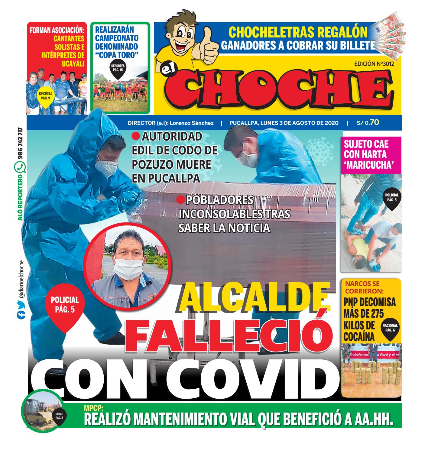 El Choche, Pucallpa 3 de agosto de 2020 by Diario Ímpetu - Issuu