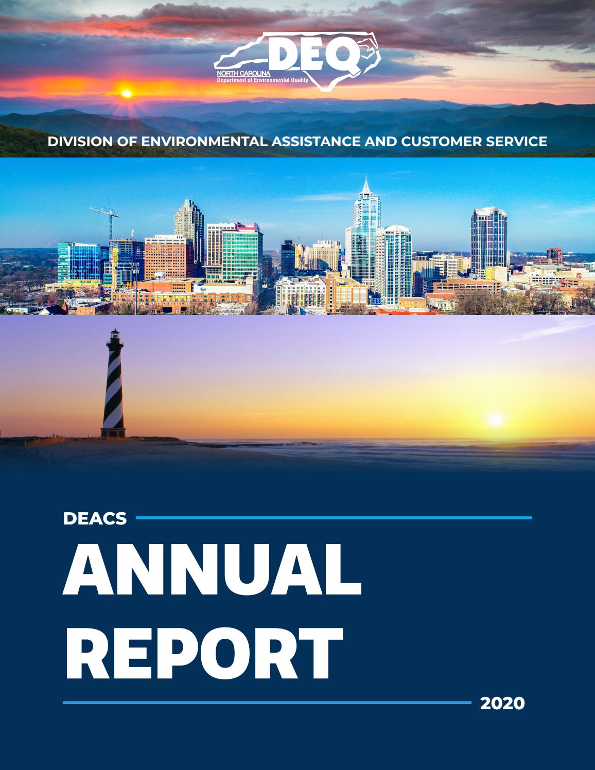 DEACS Annual Report FY 2019-2020 by ncdenr4 - Issuu