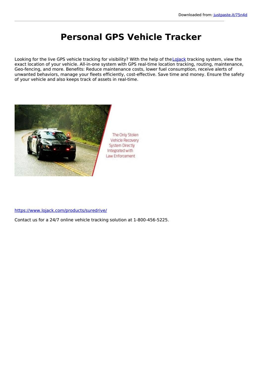 Personal GPS vehicle tracker by AIMLEAP - Outsource Bigdata - Issuu