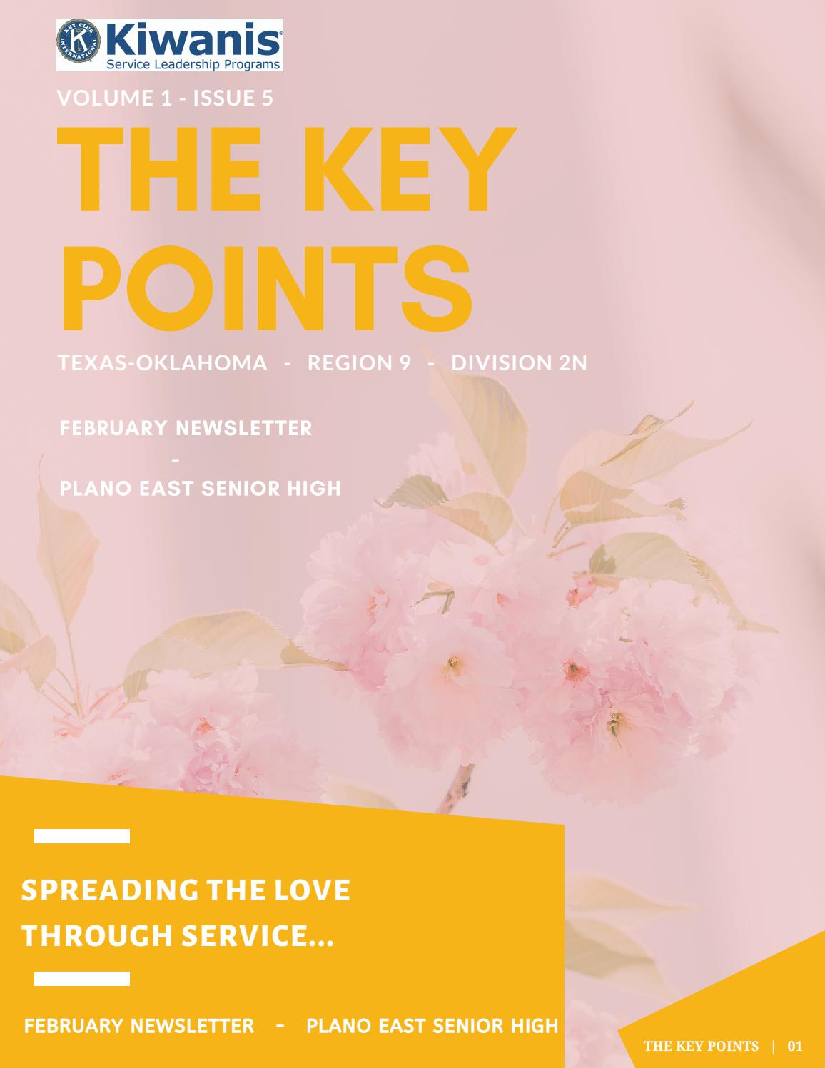 February Newsletter | The Key Points by PESH Key Club - Issuu