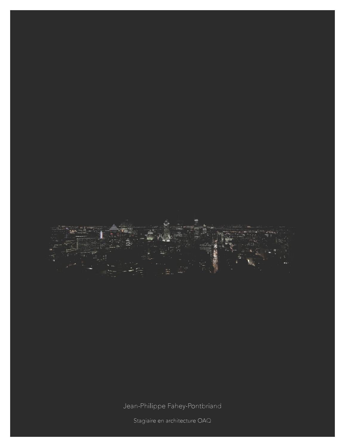 Architecture Portfolio by Jean-Philippe Fahey Pontbriand - Issuu