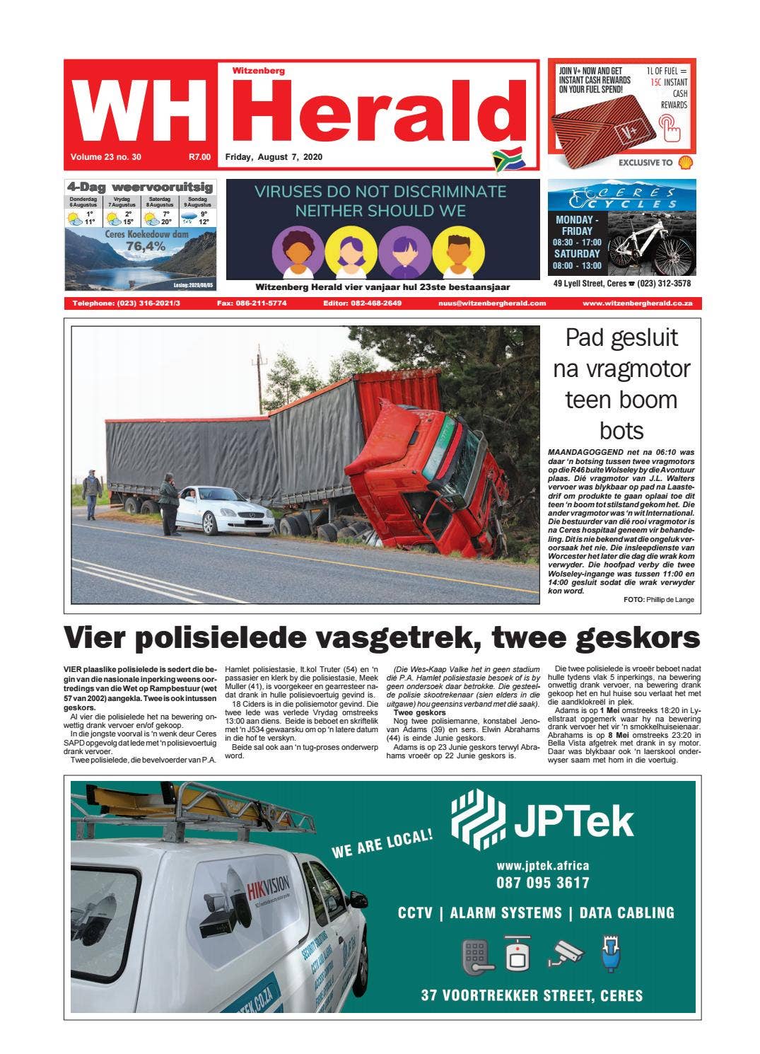 Witzenberg Herald Vol.23 no.30 (Online Weergawe) by Witzenberg Herald ...