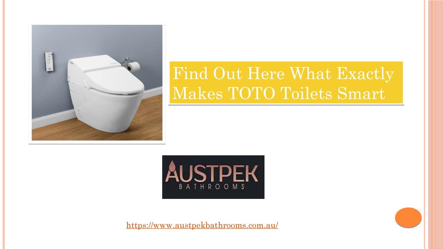 Find Out Here What Exactly Makes TOTO Toilets Smart by Austpek ...